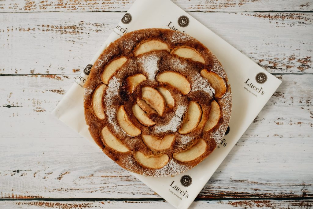 Lucci’s: Serving French Apple Cake, Gooey Chocolate Chip Cookie Bars ...