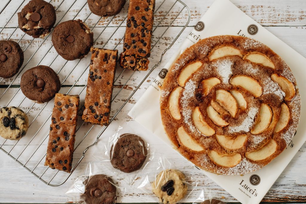 Lucci’s: Serving French Apple Cake, Gooey Chocolate Chip Cookie Bars ...