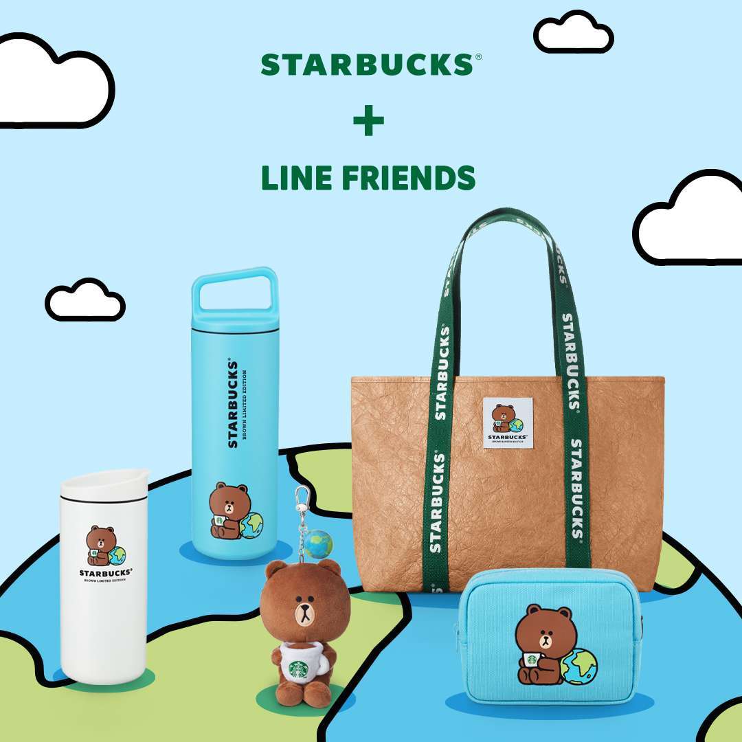 Starbucks® X LINE FRIENDS limited edition collection for Earth Month ...