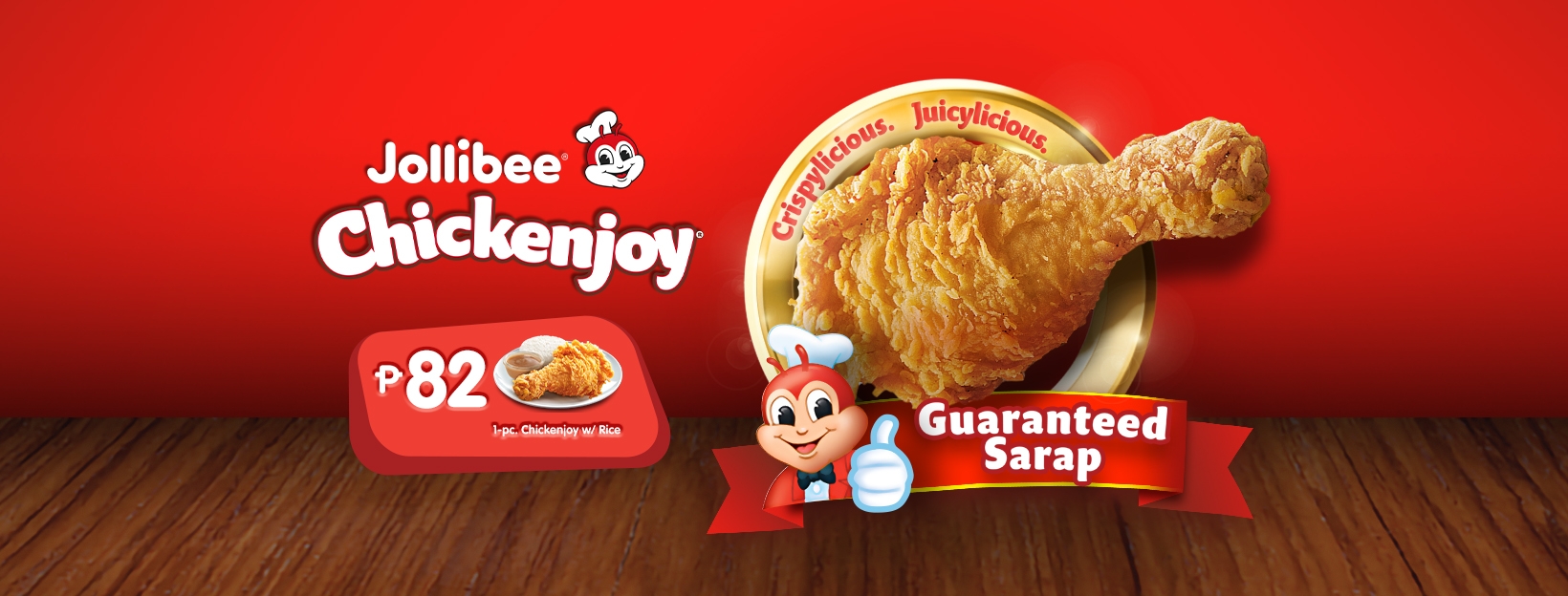 Savor the guaranteed sarap of Crispylicious, Juicylicious Jollibee ...